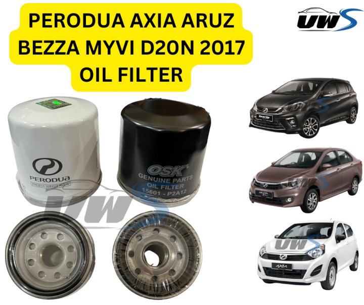 PERODUA AXIA ARUZ BEZZA MYVI D20N 2017 OIL FILTER | Lazada