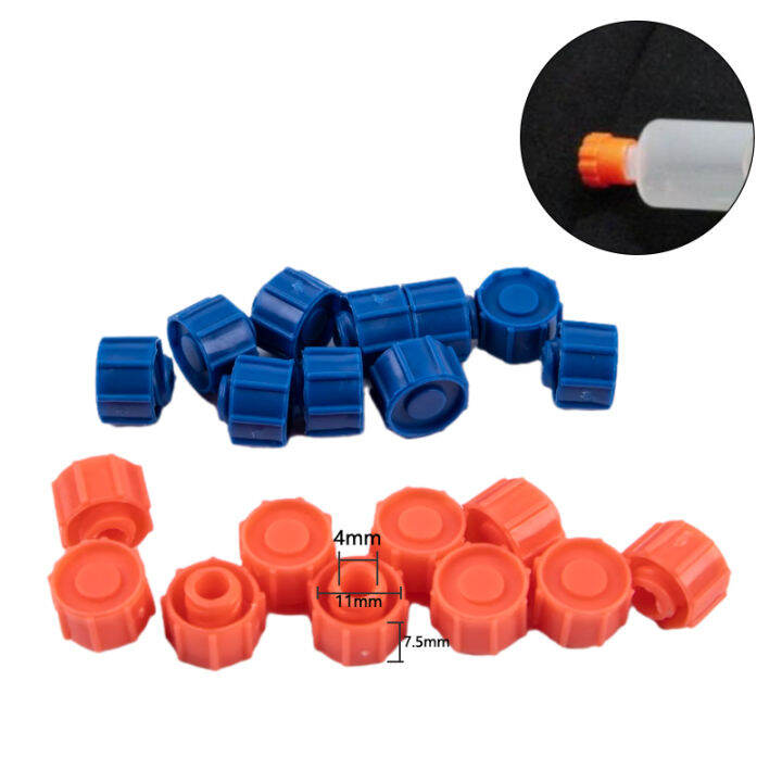 Refreshing 10pcs Syringe Stop Tip Cap Luer Lock Syringe Screw Tips ...