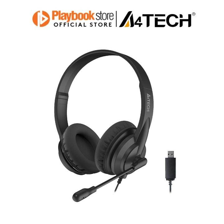 A4Tech HU-10 High Performance USB Headset Black | Lazada PH