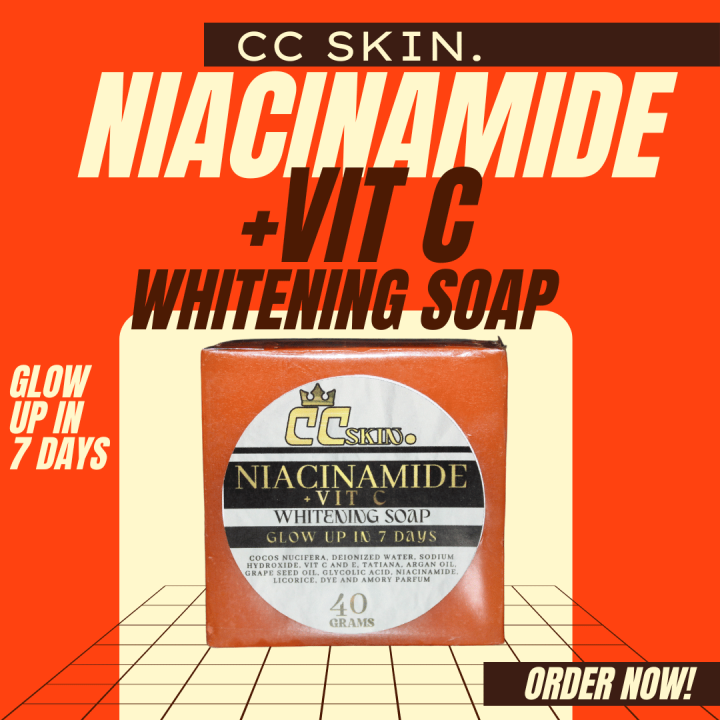 CC Skin Niacinamide + Vitamin C Whitening Soap 40g Scars Removal ...