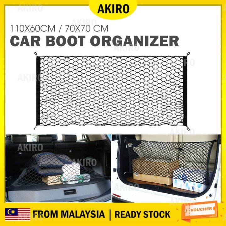 AKIRO MALAYSIA 110x60cm Car Boot Organanizer Mesh Net Trunk Luggage ...