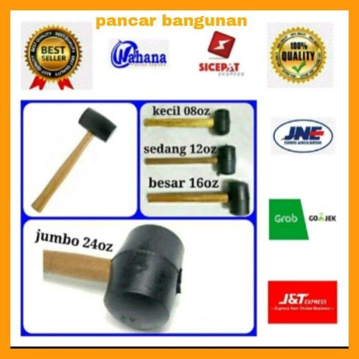 PALU KARET JUMBO 24 OZ - PALU KARET HITAM - PALU KARET 24 OZ - PALU TU ...