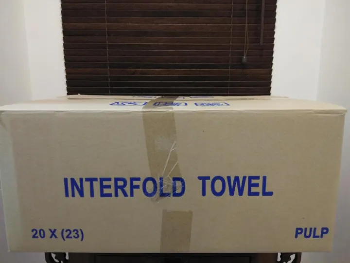 (20 PACKS) Interfold Hand Towel Tissue (225mm x 200mm) - Virgin Pulp ...