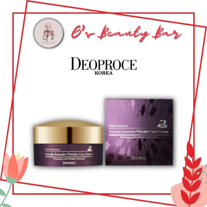 DEOPROCE Syn-ake Intensive Wrinkle Care Cream 100g | Lazada PH