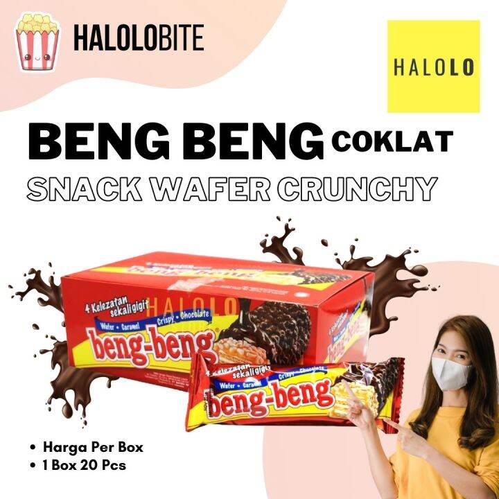 Beng Beng Coklat 1 Box Isi 20 Pcs Snack Wafer Bengbeng | Lazada Indonesia