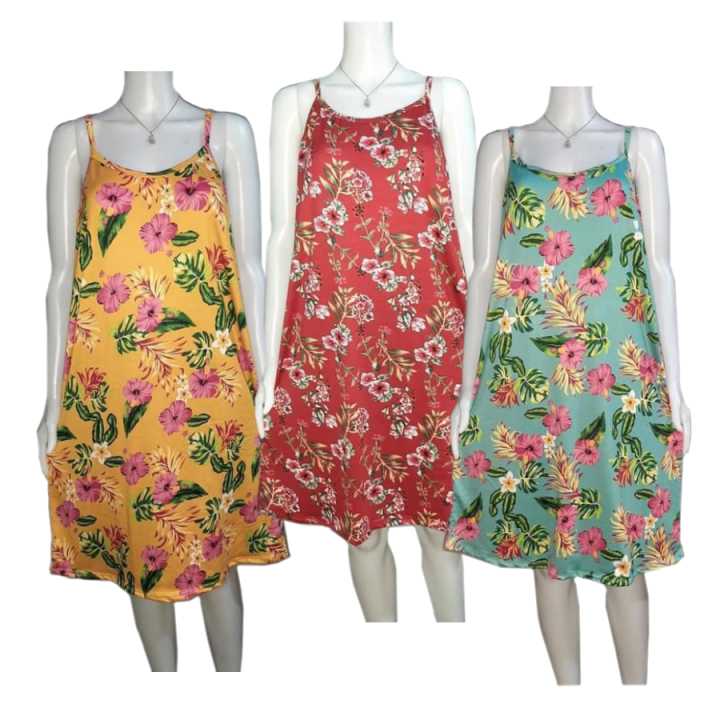 Spaghetti Dress Sexy Duster Pambahay Duster VERY COMFY for Adults Fits ...