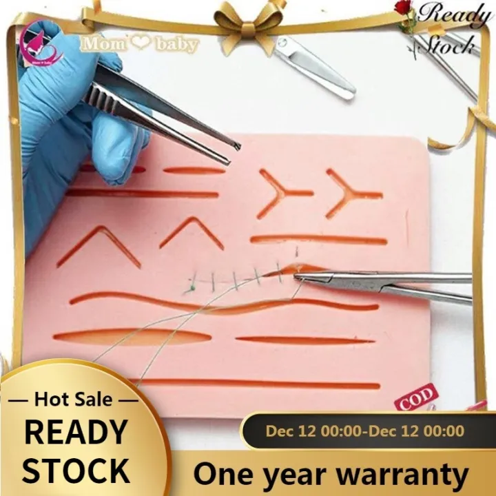 l'2★1-3Days Delivery Surgical Practice Skin Silicone Training Pad Wound ...