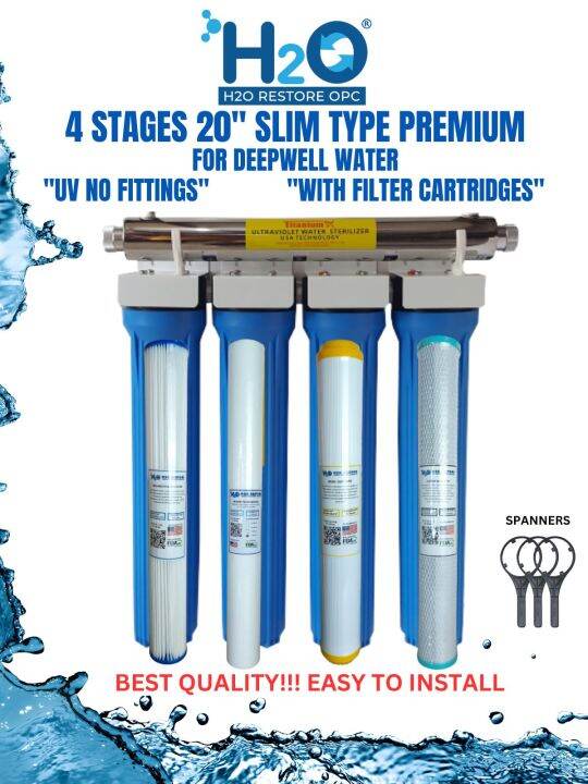 Water Filter H2O RESTORE 4 Stages PREMIUM RESIN Different Variation ...