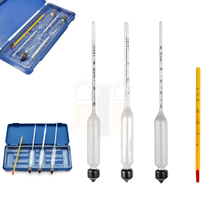 Set Alkoholmeter Uji Kadar Pengukur Alkohol Konsentrat Box Biru ...