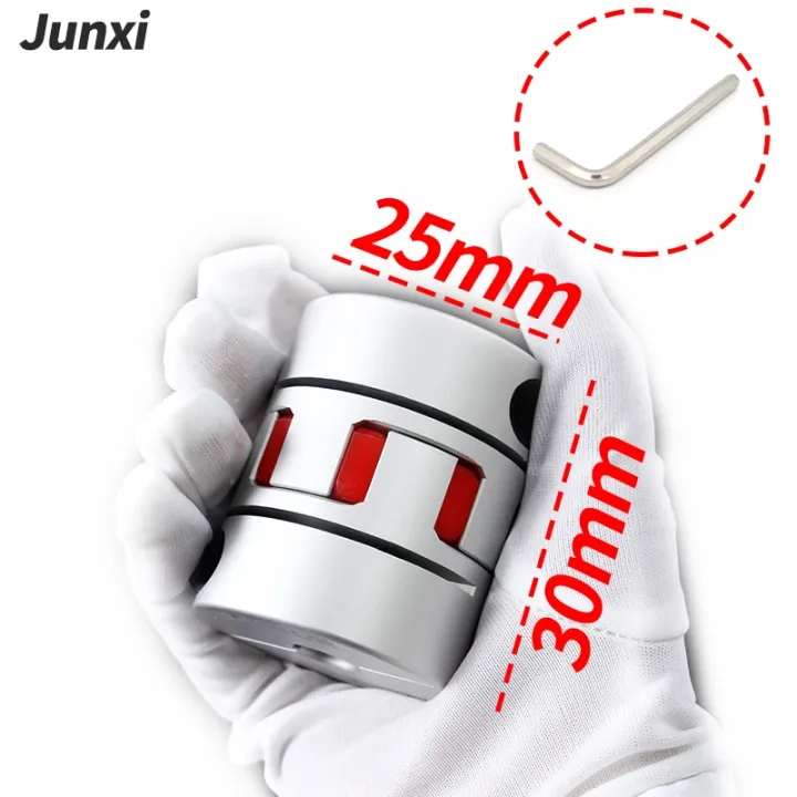 GS GR D25L30 Two-Jaw Shaft Coupler Aluminium Motor Flexible Shaft ...