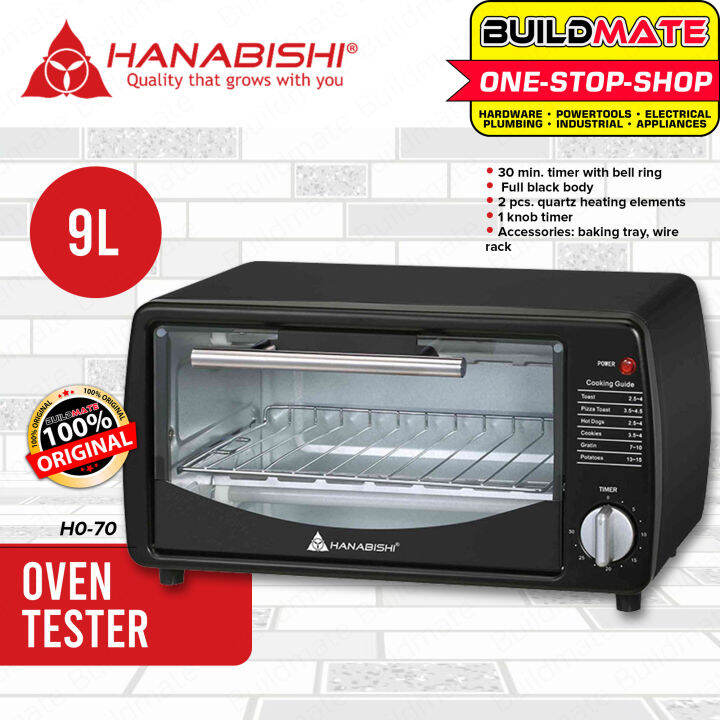HANABISHI Oven Toaster 650W 9L HO-70 •BUILDMATE• | Lazada PH