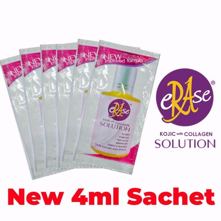 eRAse 7 In 1 Solution Kojic With Collagen 4ml Sachet 6Pcs | Lazada PH