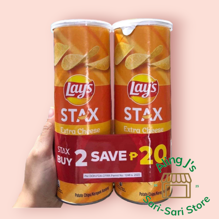 Lay's Stax Extra Cheese 105g (2pcs) | Lazada PH