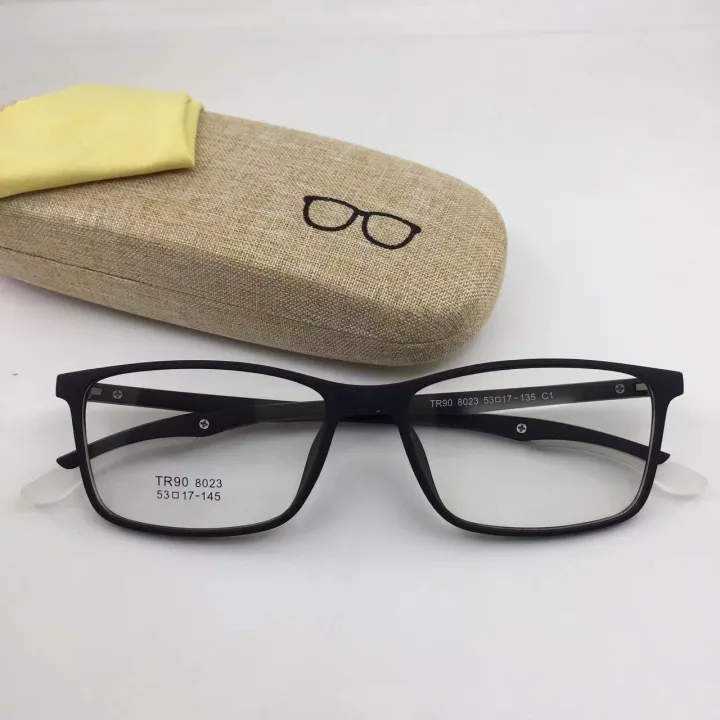 Tr90 Rectangle Frame Eyeglasses For Unisex Replaceable Lens High