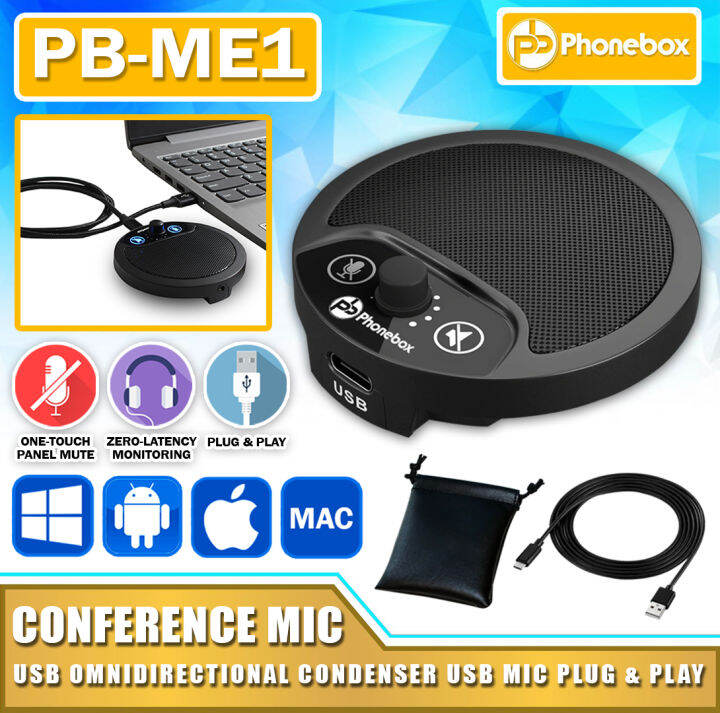 PHONEBOX PB-ME1 USB Conference Boundary Microphone Omnidirectional ...