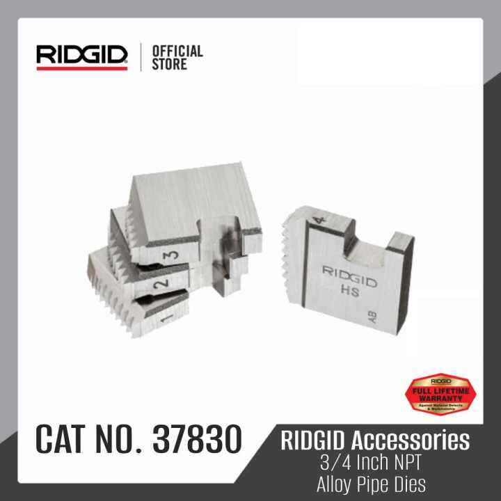 RIDGID 37830 Alloy Pipe Dies NPT 3/4 inches NPT for Manual Pipe ...