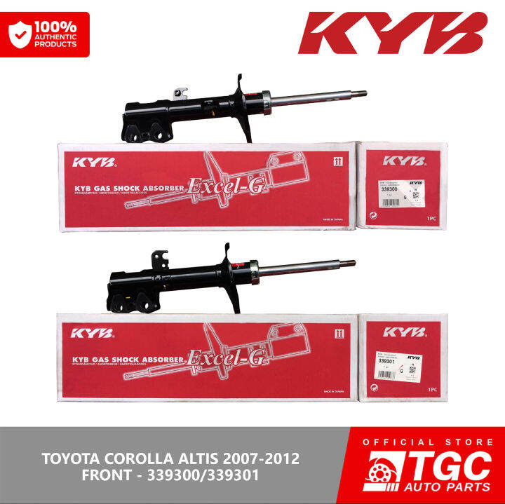 KYB KAYABA Excel G Front / Rear Shock Absorber for Toyota Corolla Altis ...