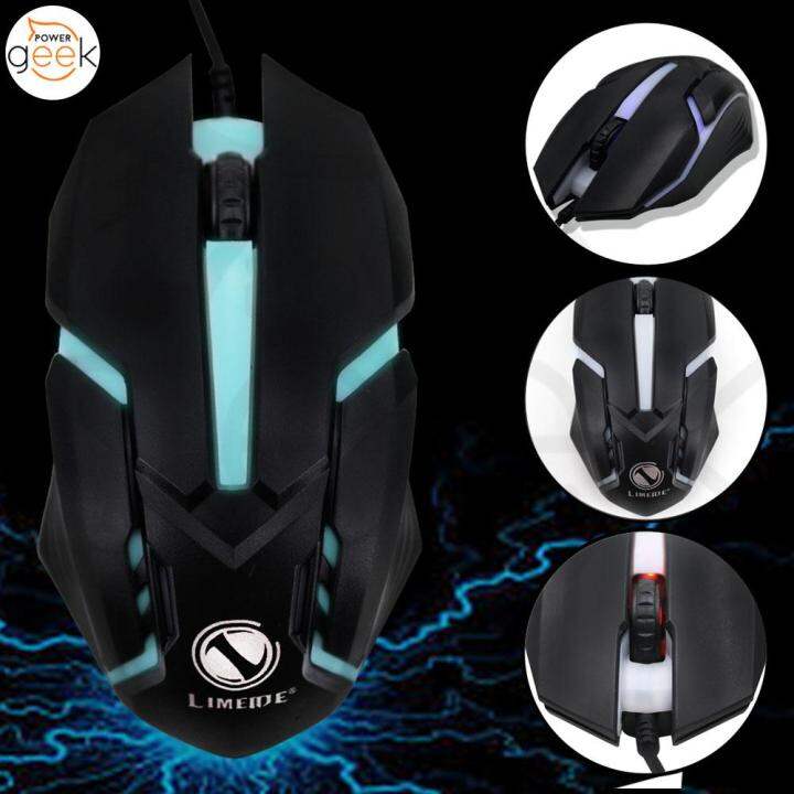 Power Geek Limeide Gaming Mouse For PC and Laptop Multiple light color ...