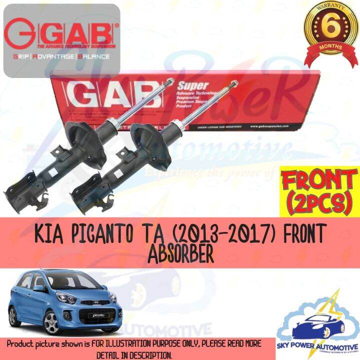 KIA PICANTO TA (2013-2017) GAB SUPER GAS SHOCK ABSORBER FRONT 2PCS | Lazada