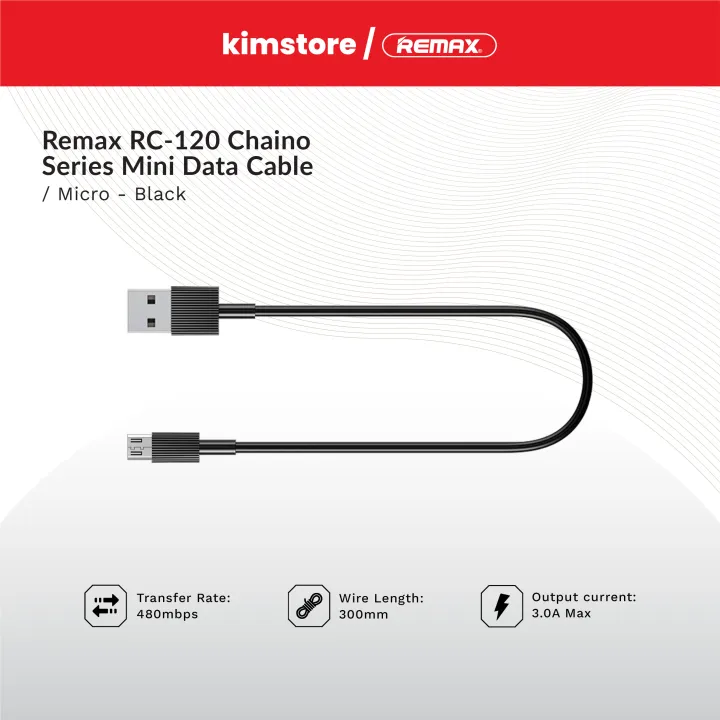 KIMSTORE Remax RC-120 Chaino Series Mini Data Cable | Lazada PH