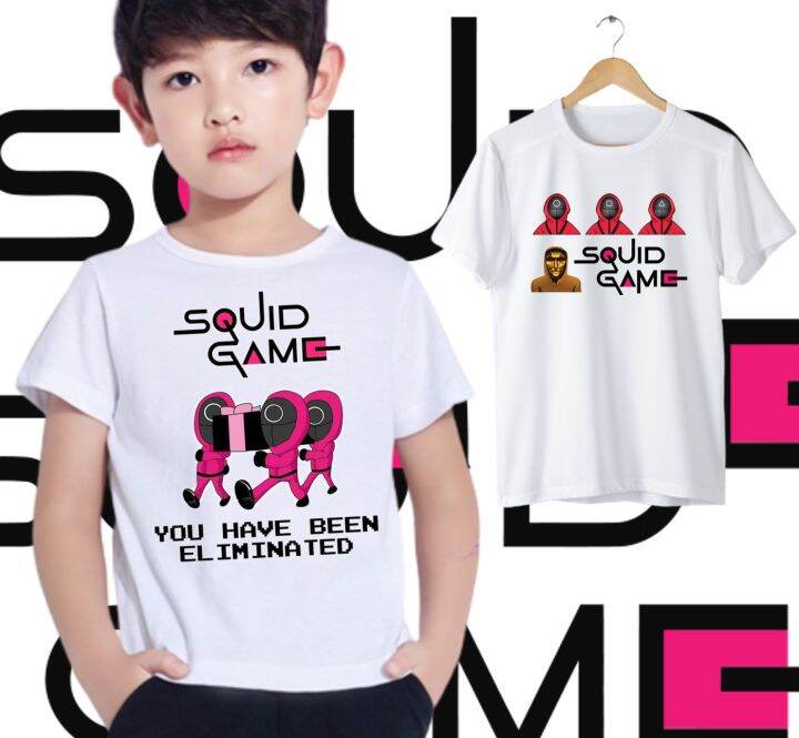 SQUIDS GAME SHIRT FOR KIDS FIT TO 1-12 YEARS OLD | Lazada PH