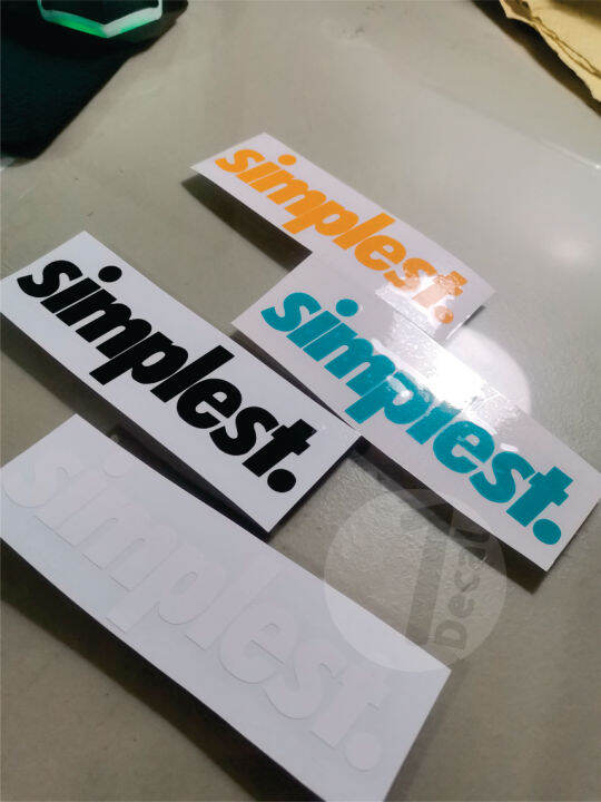 simplest sticker decal 2 sizes available for cars, motorcycle, laptop ...