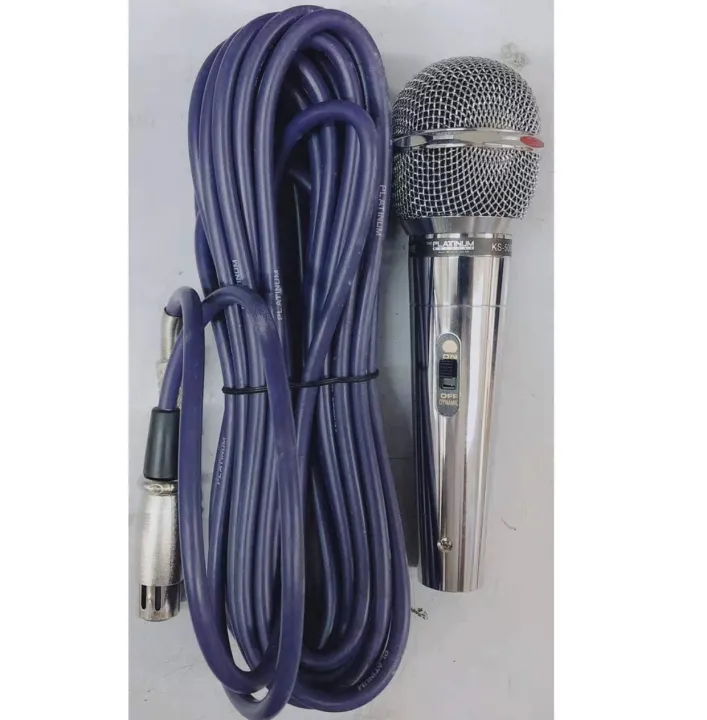 COD The platinum Karaoke Heavy Duty wired mic KS-5000 microphone for videoke player | Lazada PH