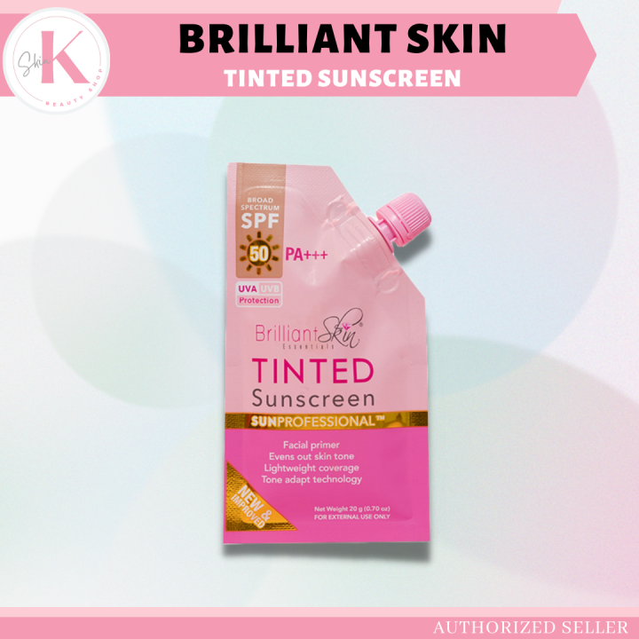 Tinted Sunscreen Facial Primer SPF50 20g Brilliant Skin | Lazada PH