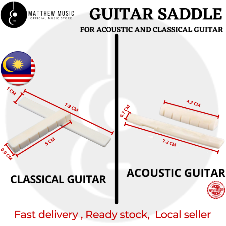 GUITAR SADDLE - ACOUSTIC / CLASSICAL GUITAR SADDLE | Lazada GUITAR SADDLE - ACOUSTIC / CLASSICAL GUITAR SADDLE | Lazada