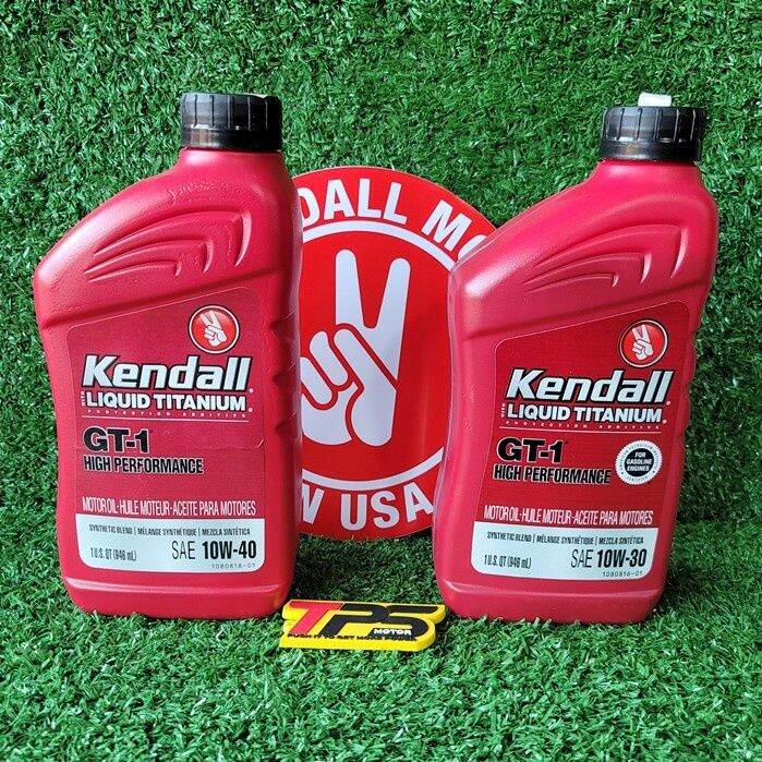 KENDALL GT-1 HIGH PERFORMANCE OIL WITH LIQUID TITANIUM 10W-30 10W-40 ...