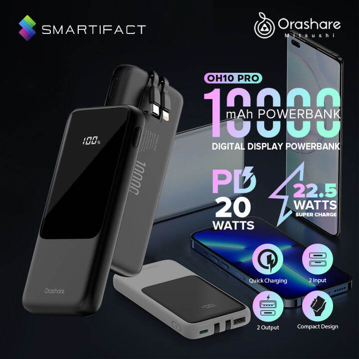 Orashare OH10 Pro Power Bank 10000mAh 22.5W Super Fast Charging ...