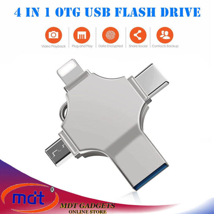 4-in-1 flash drive USB 3.0 Memory Stick OTG Pendrive Fast Speed Type-C For iOS/Tablet/Android ...