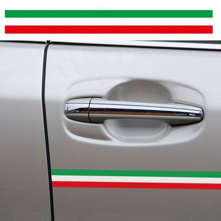 PVC Car Sticker Italy Italian Italia Flag Decals Badge Bright-Color 40*1.5cm AU | Lazada PH