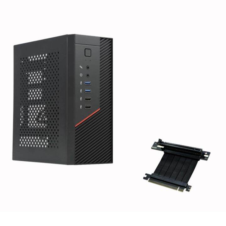 A09P 4.2L Desktop Mini ITX Chassis Small 1U Power Supply HTPC Can Stand ...