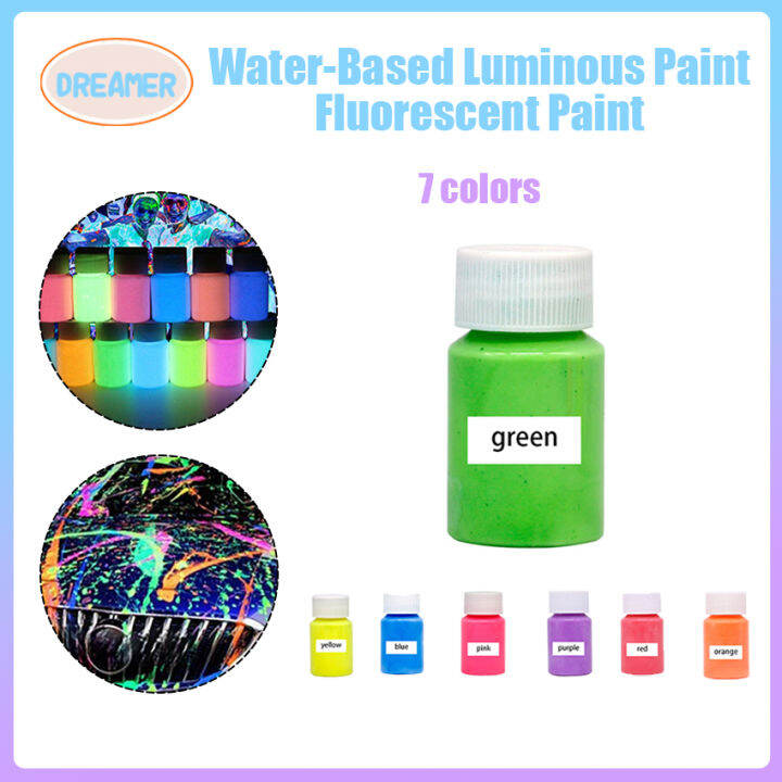 15g Acrylic Luminous Paint Glow in the Dark Bright Pigment Water-based ...