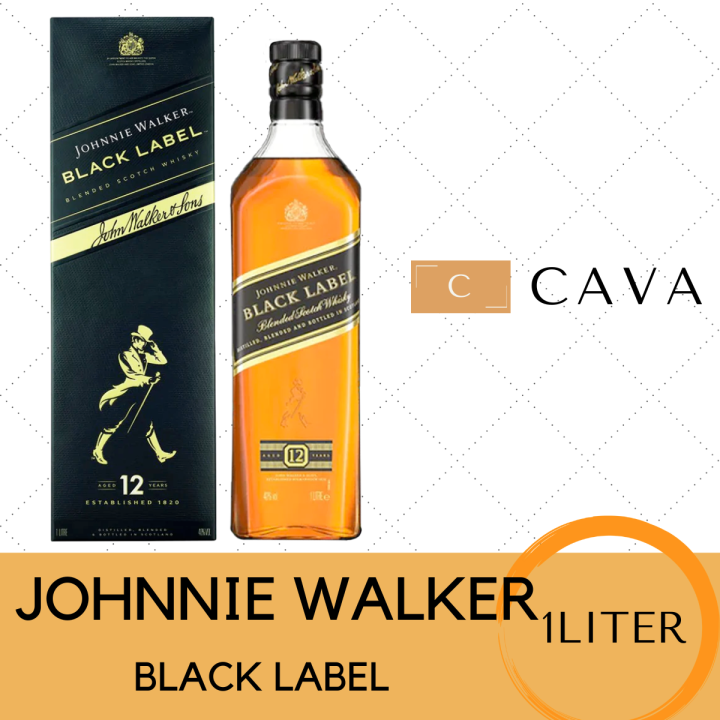 Johnnie Walker Black Label Blended Scotch Whisky 1 Liter | Lazada PH