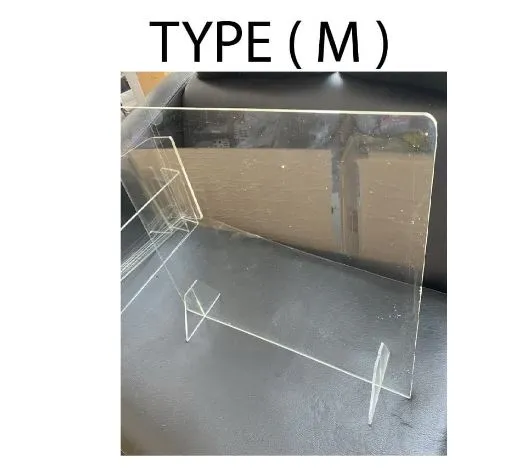 PEMBATAS MEJA AKRILIK TABLE DIVIDER KASIR type M (60 x 80) | Lazada ...