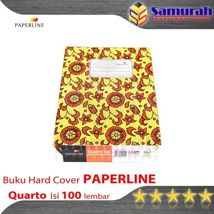 Buku Hard Cover Paperline Quarto isi 100 lembar / Buku Akutansi Laporan ...