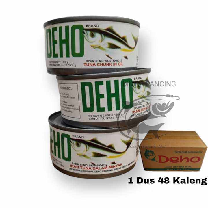 Deho Tuna in Oil - Umpan Ikan Deho Kemasan Kaleng Per Dus | Lazada Indonesia