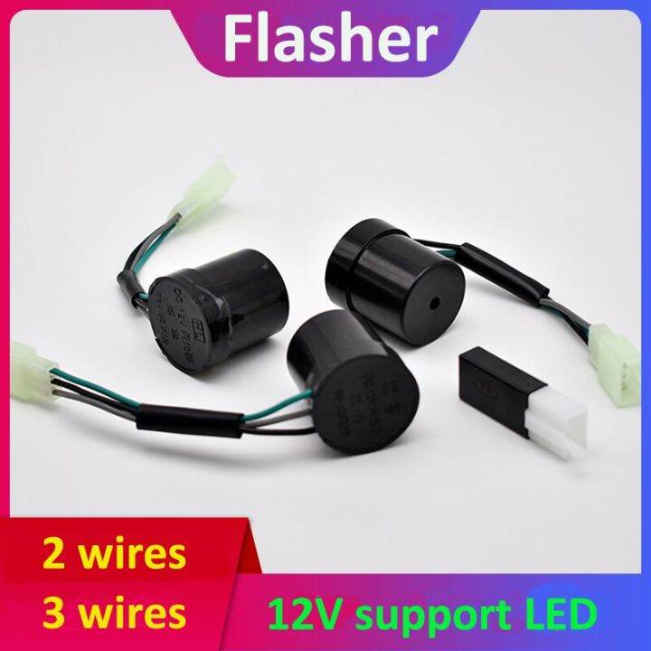 Flasher Relay Turn Signal DC12V 2Pins 3Pins Buzzer Beep Flasher Relay ...