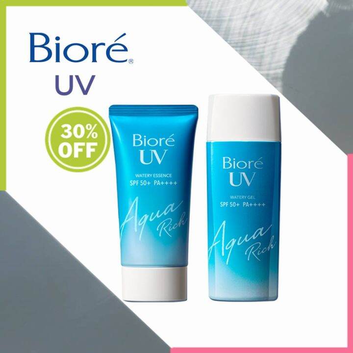 BIORE UV Aqua Rich Watery EssenceGel Sunscreen Rich Water SPF 50+ PA++++sunblock Japan version♀ ...