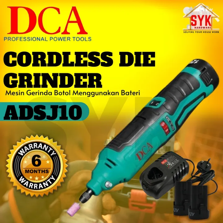 SYK DCA ADSJ10 12V Cordless Die Grinder Multipurpose Grinding Machine ...