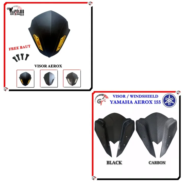 VISOR YAMAHA AEROX OLD & NEW 155 WINDSHIELD WIND SHIELD | Lazada Indonesia
