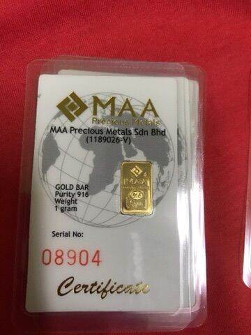Maa Emas 1 gram 916 | Lazada