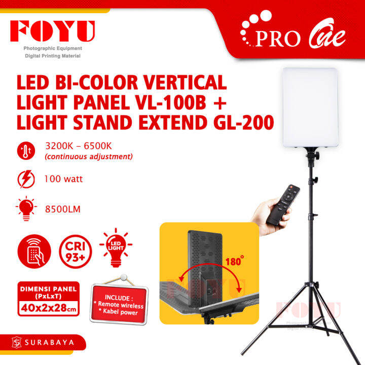 LED BiColor Vertical Light Panel Lampu Kotak Penerangan Continuous ...