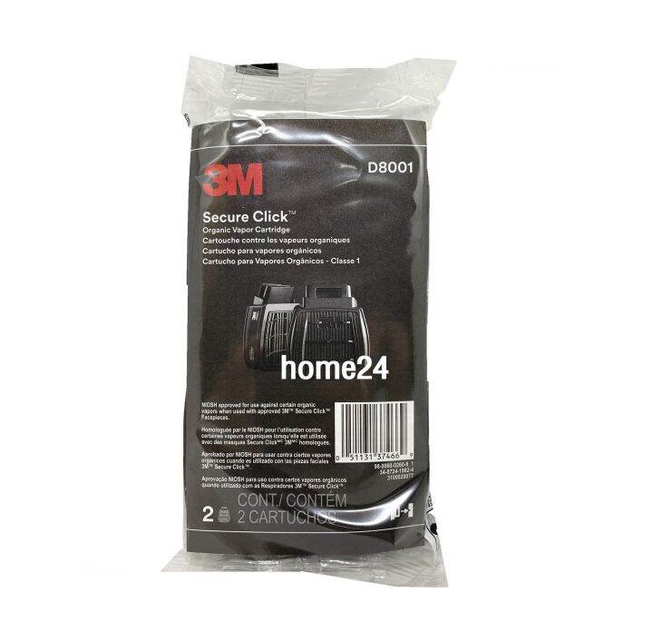 ตลับกรอง 3M Secure Click Cartridge D8001 ตลับกรองสารเคมี สำหรับกรองไอ ...