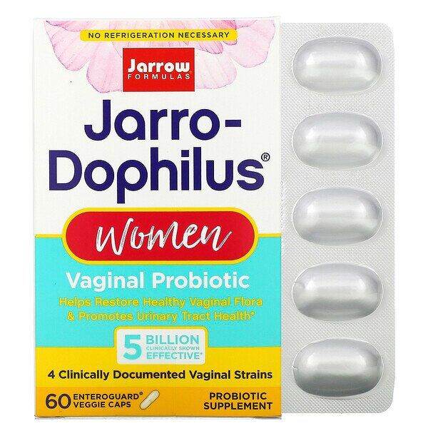 Jarrow Formulas, Jarro-Dophilus Women, Vaginal Probiotic, 5 Billion, 60 ...
