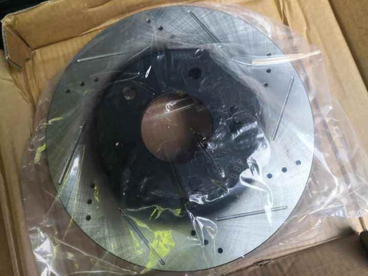 Mitsubishi Xpander Slotted and Drilled Rotor Disc PAIR | Lazada PH