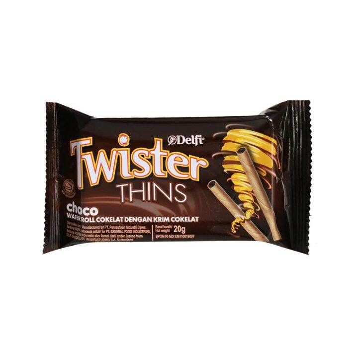 WAFER DELFI TWISTER THINS CHOCO 20 GRAM | Lazada Indonesia