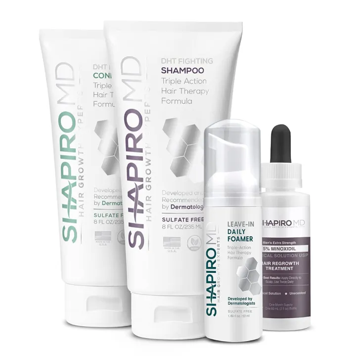 Shapiro MD Hair Growth Experts Men’s Regrowth Kit Plus: Shampoo ...